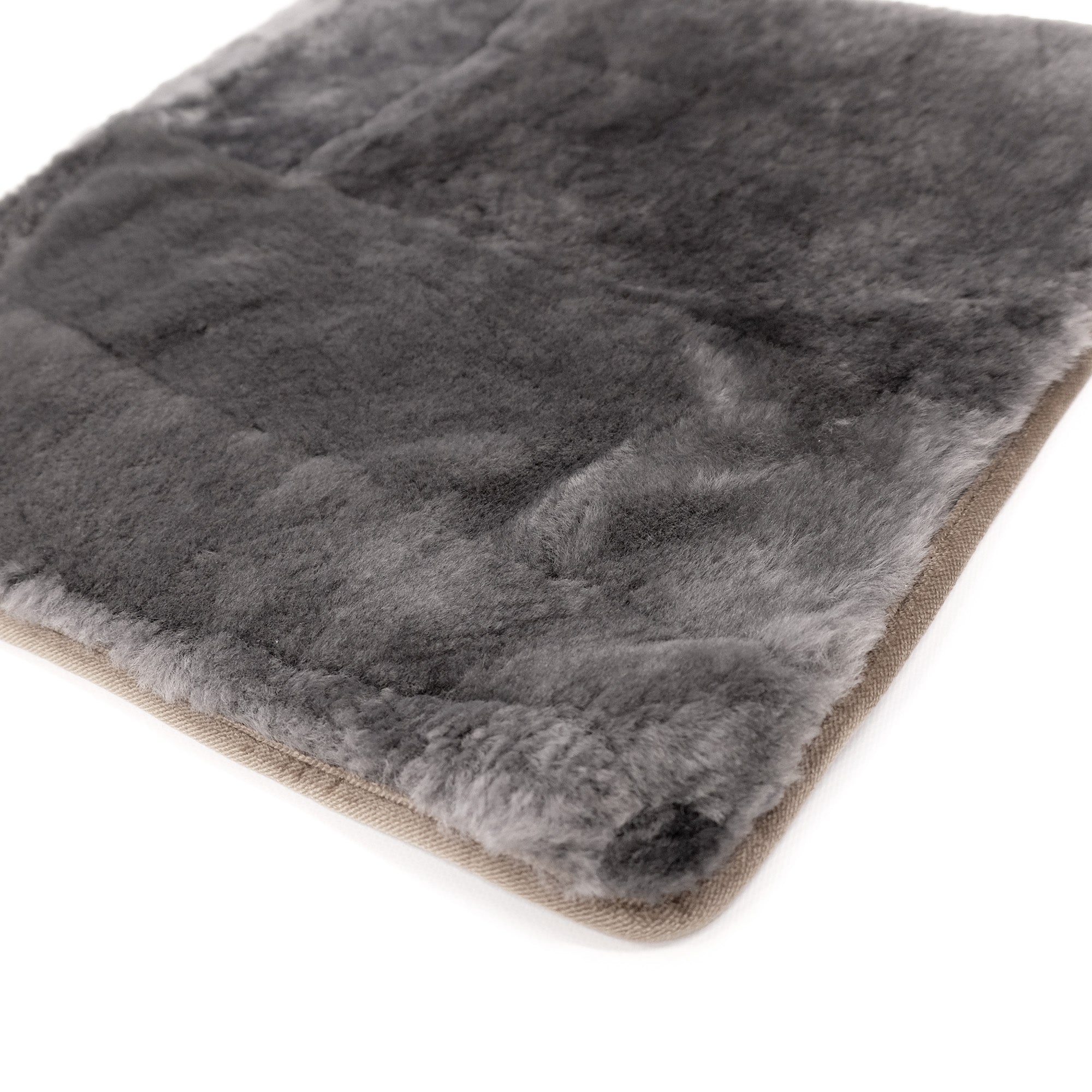 Square Sheepskin Mats - Flint Gray - Australian Merino Sheepskin Seat ...