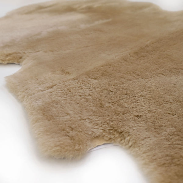 Bamboo - Jumbo Sheepskin Hide - Untrimmed - Australian Merino – Yellow ...
