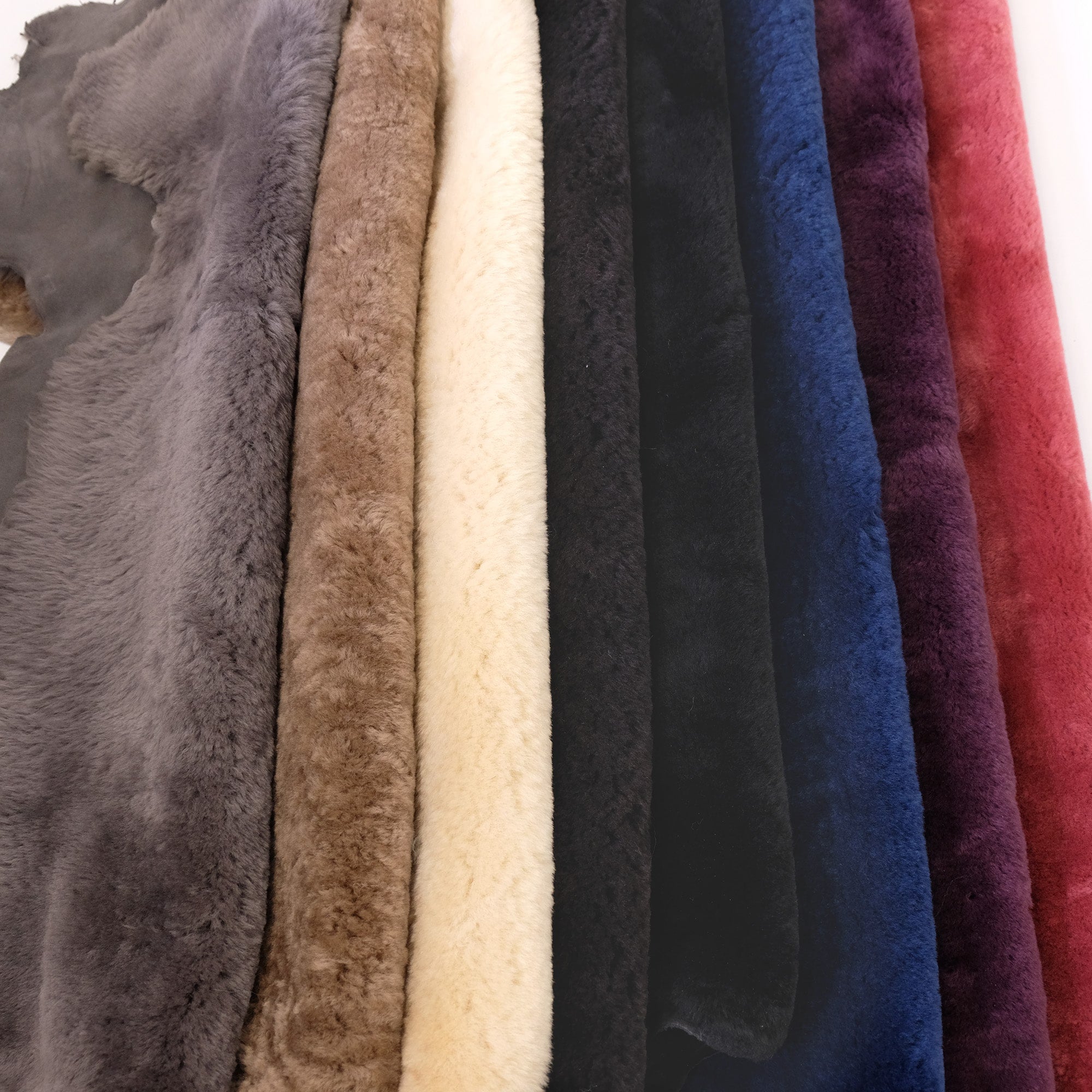 Double-face Sheepskin Hides - Navy - 100% Natural Australian Merino Sh ...